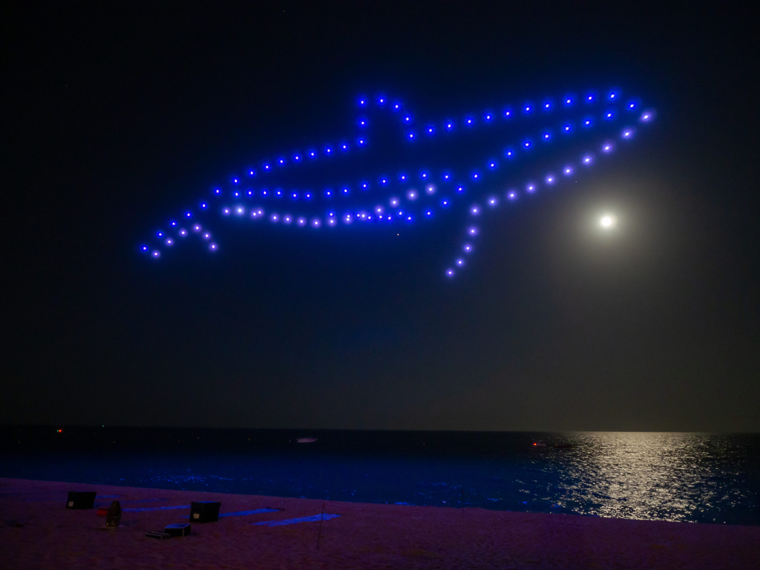 Un espectáculo de 200 drones iluminará el cielo de Barcelona el día de ...