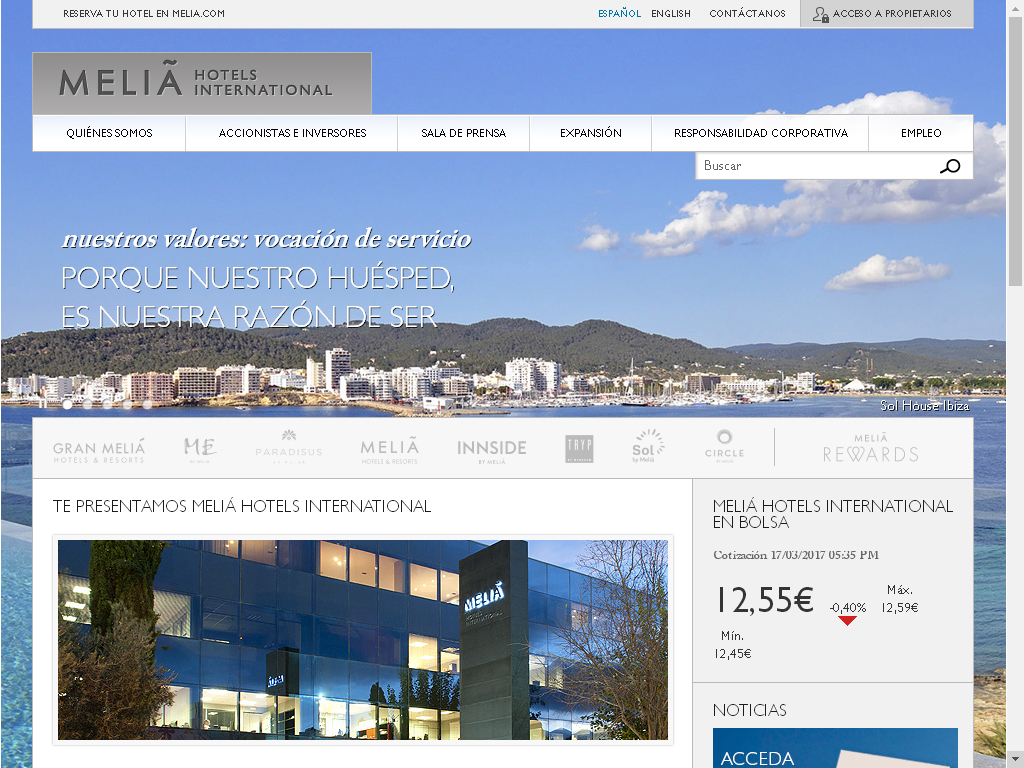 Melià Hotels International estrena un nuevo portal multidispositivo y ...